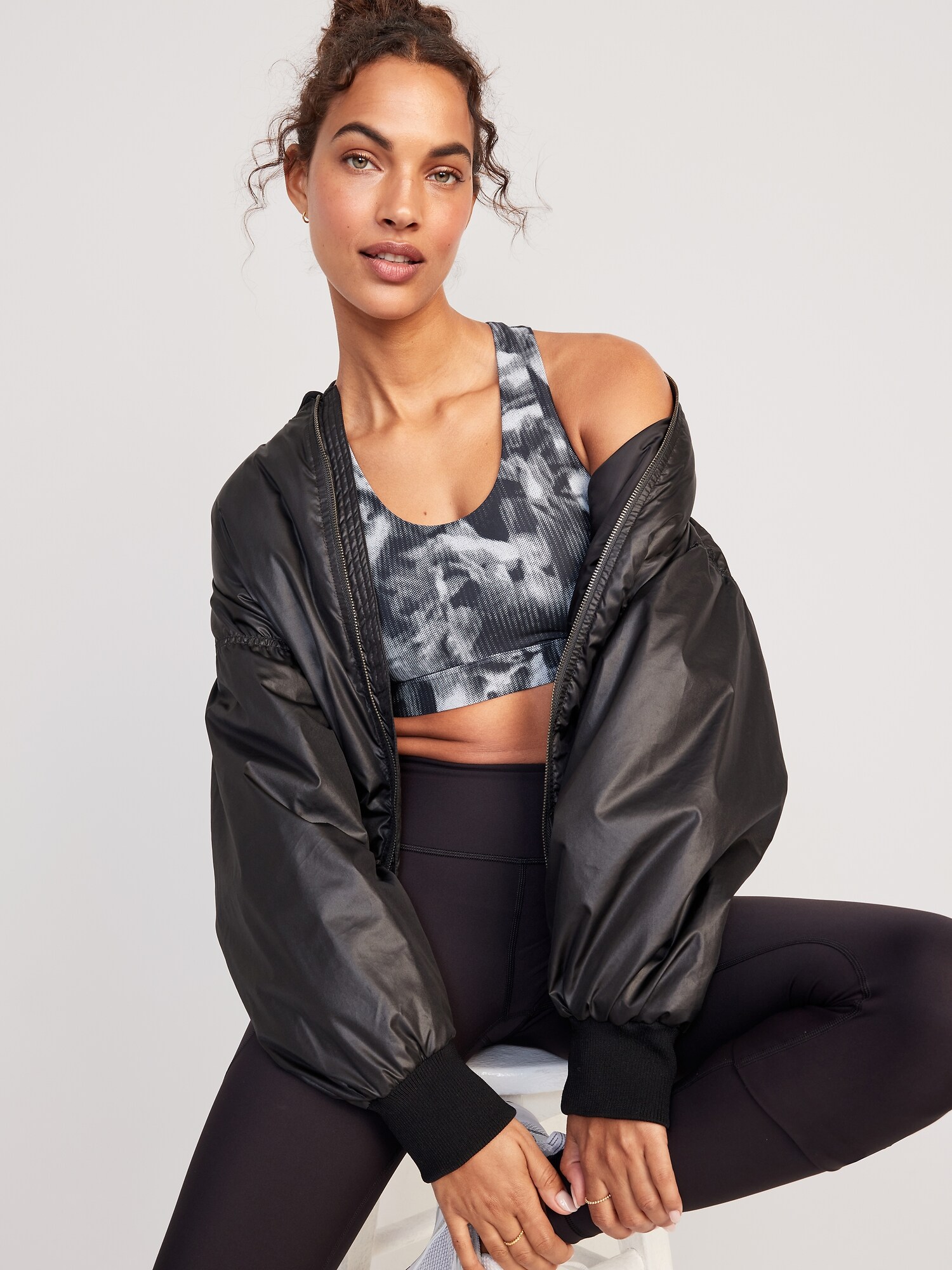 Medium Support PowerSoft Cross-Back Sports Bra for Women | Old Navy