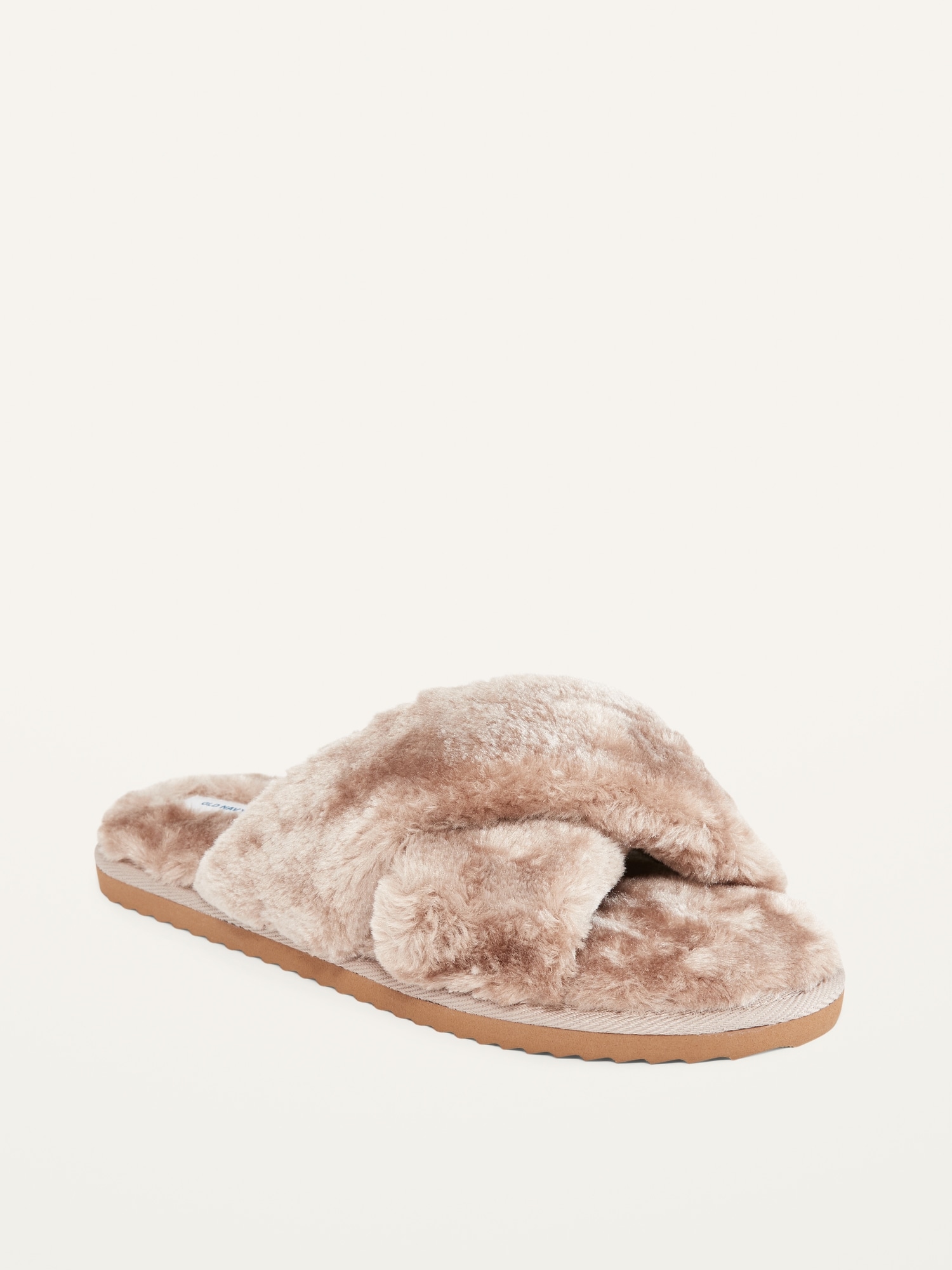 Cozy Faux Fur Slide Slippers | Old Navy