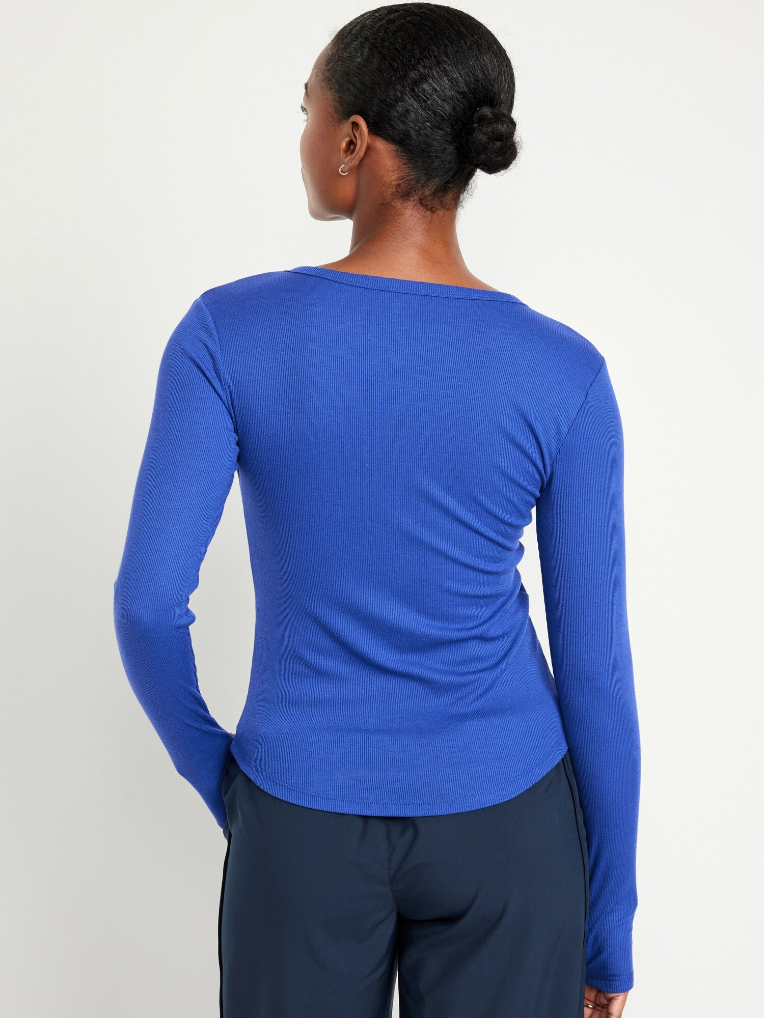 UltraLite Fitted Rib-Knit Top | Old Navy