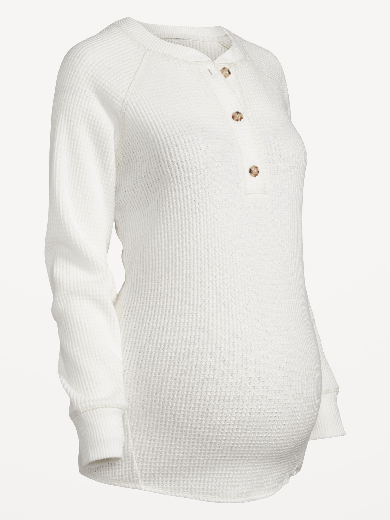 Maternity Waffle Knit Henley Top | Old Navy