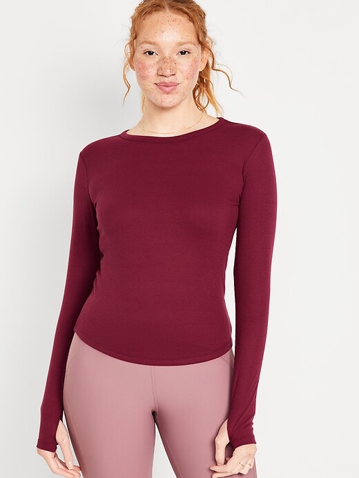 UltraLite Fitted Rib-Knit Top | Old Navy