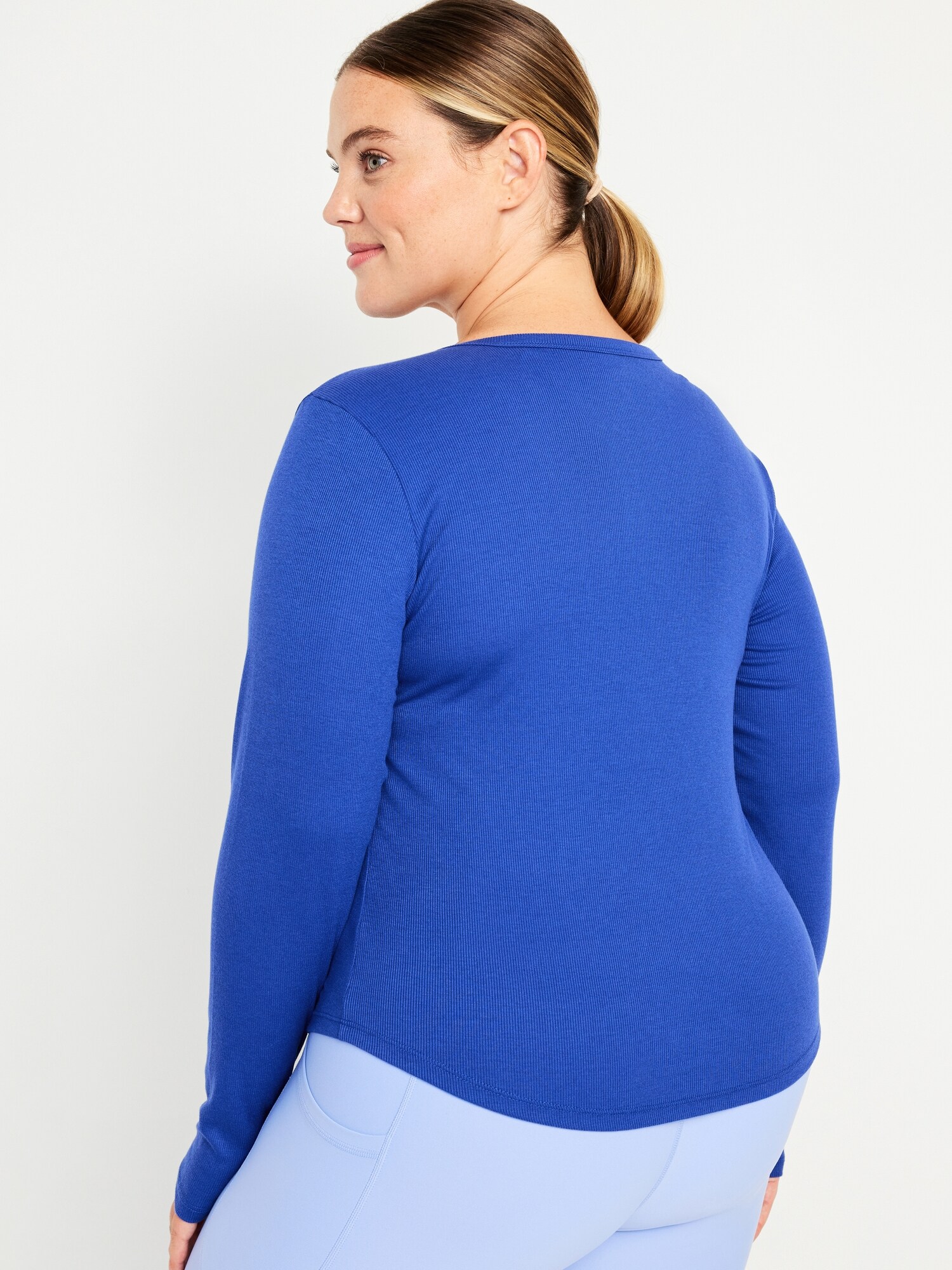 UltraLite Fitted Rib-Knit Top | Old Navy
