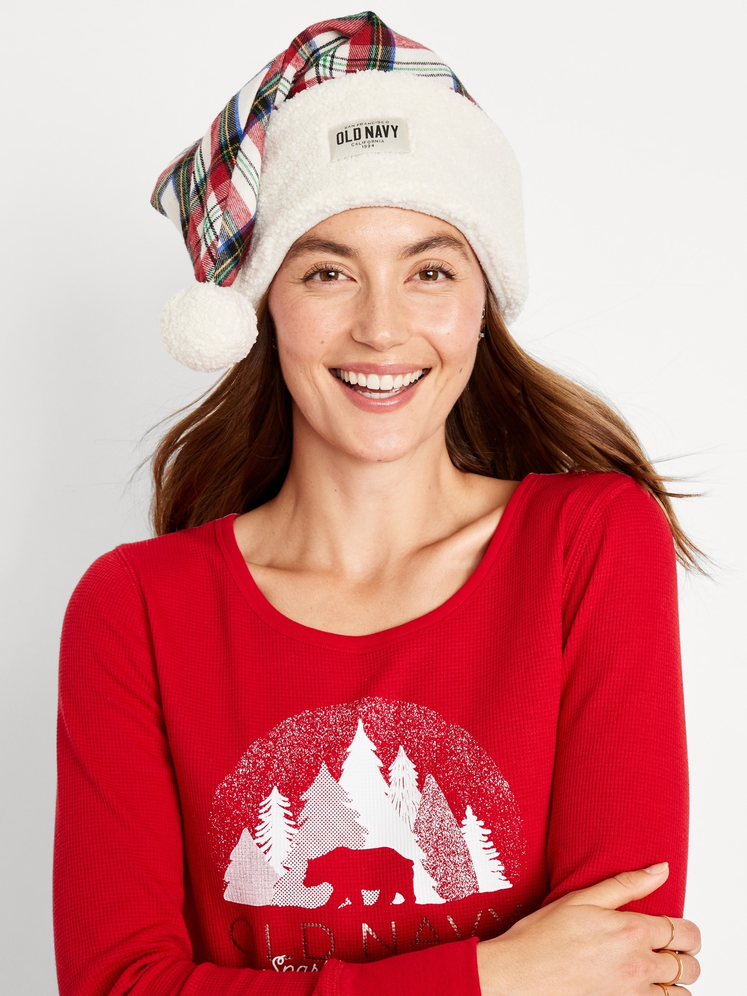 Matching Gender-Neutral Logo-Graphic Santa Hat for Adults | Old Navy