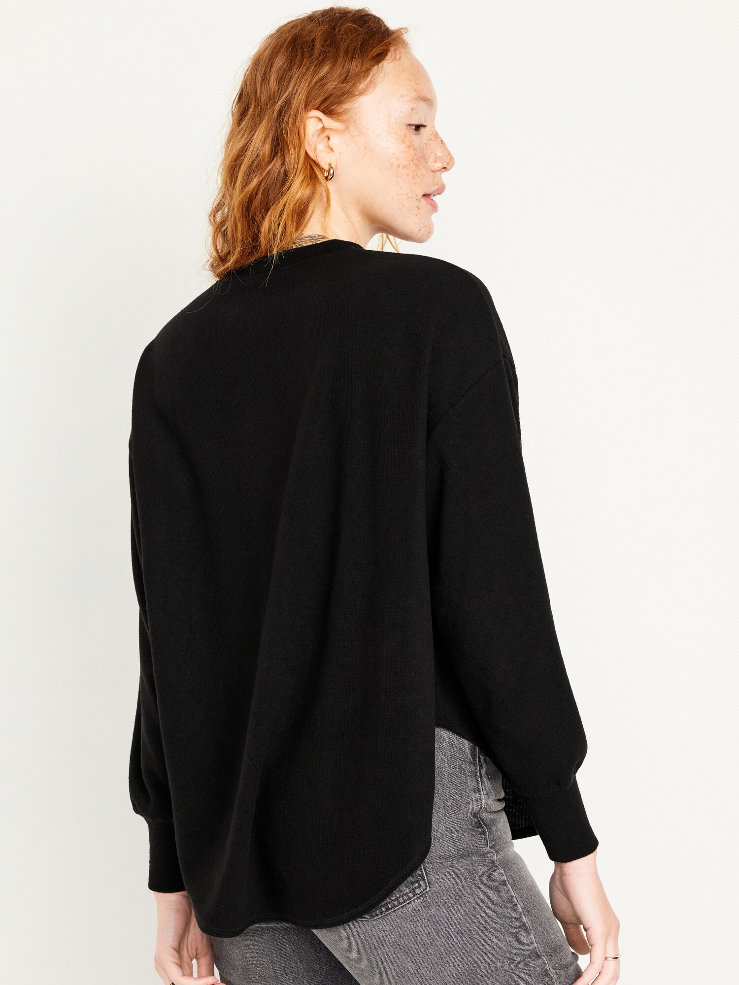 Cozy French-Rib Tunic Sweater for Women | Old Navy