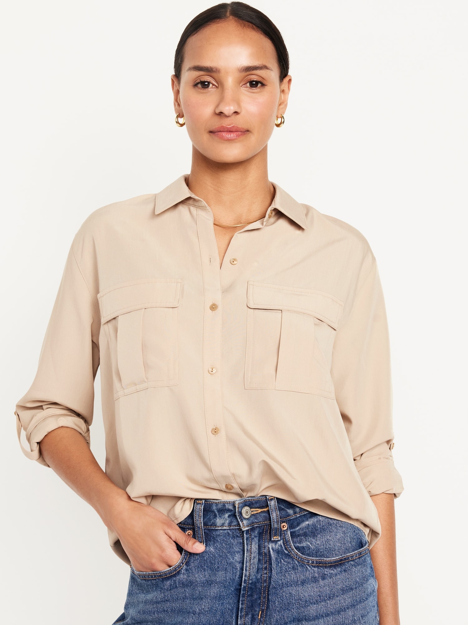 Button-Down Utility Shirt | Old Navy