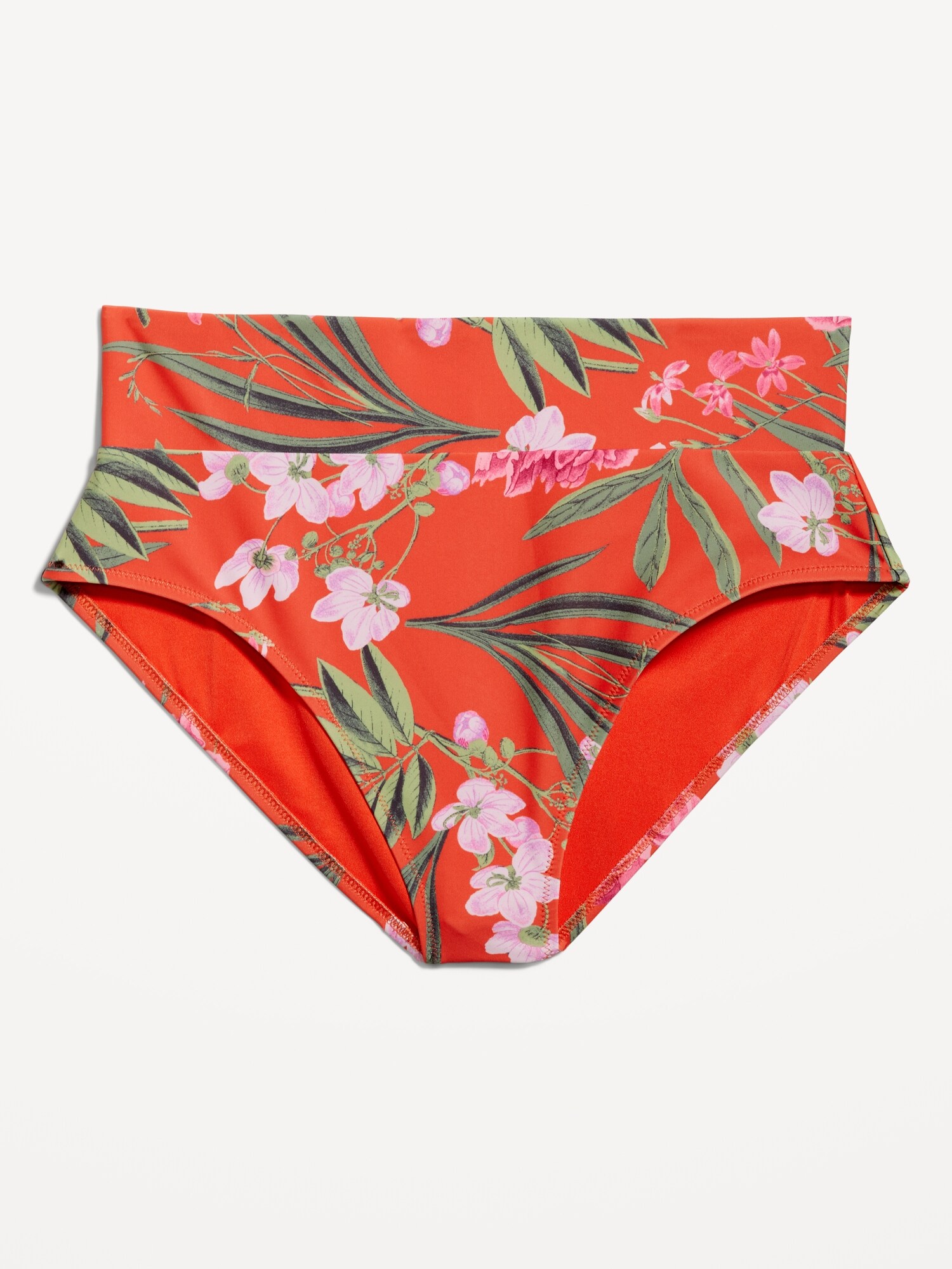 Banded High-Waist Bikini Swim Bottoms | Old Navy
