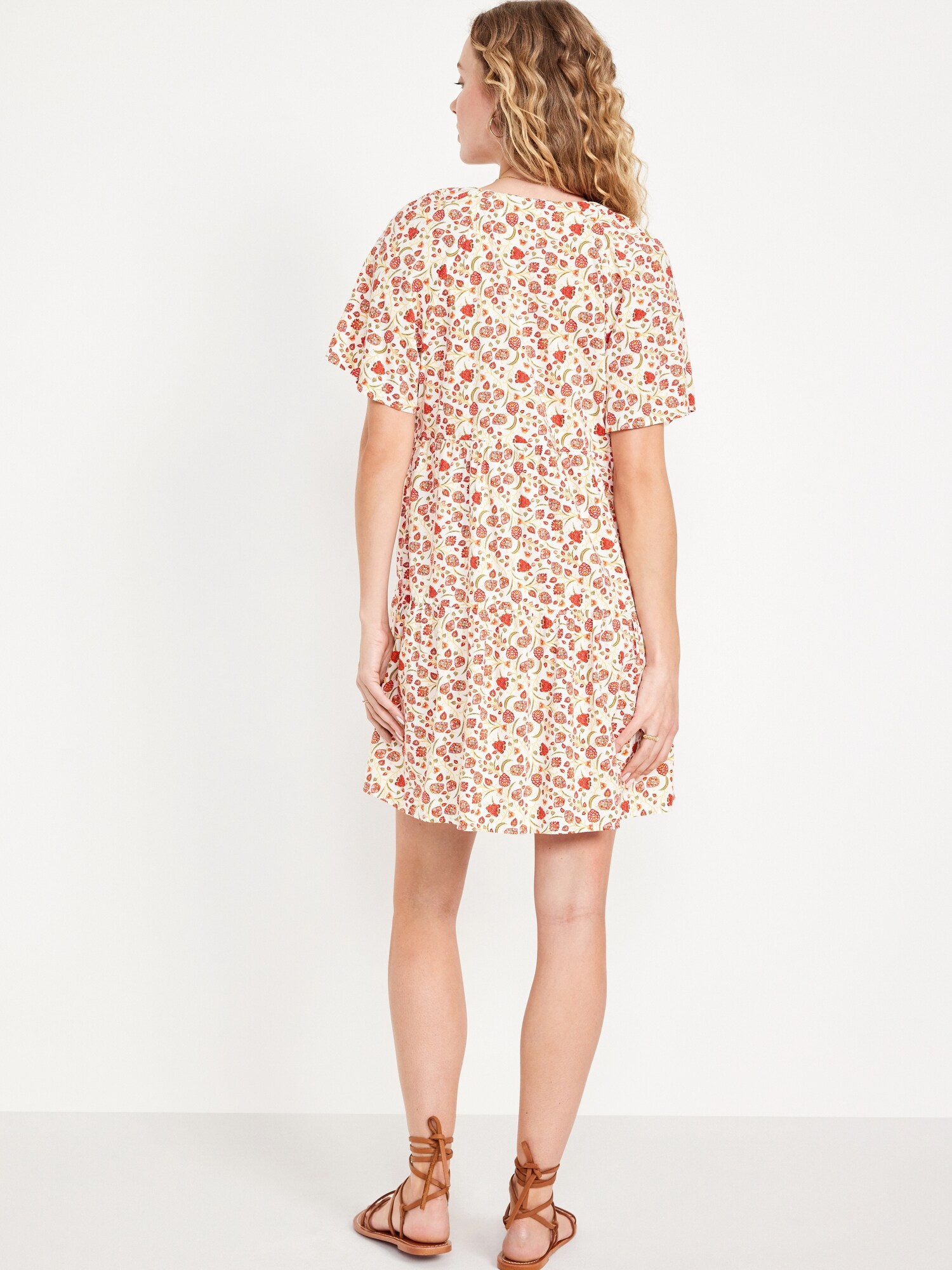 V-Neck Mini Swing Dress | Old Navy