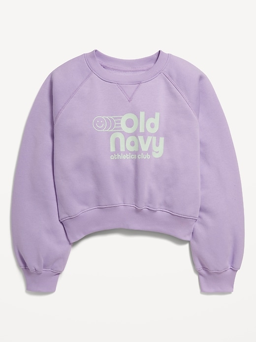 Crew-Neck Logo-Graphic Sweatshirt for Girls | Old Navy