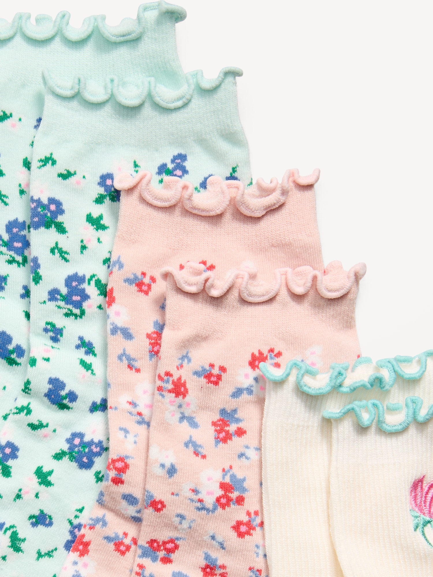 Ruffled Crew Sock 3-Pack for Women | Old Navy